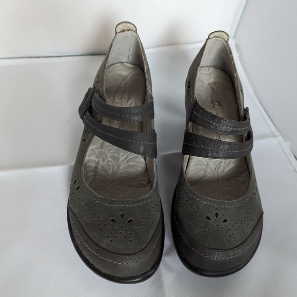 Jambu | Shoes | Jambu Wedge Mary Jane Grey Shoes | Poshmark
